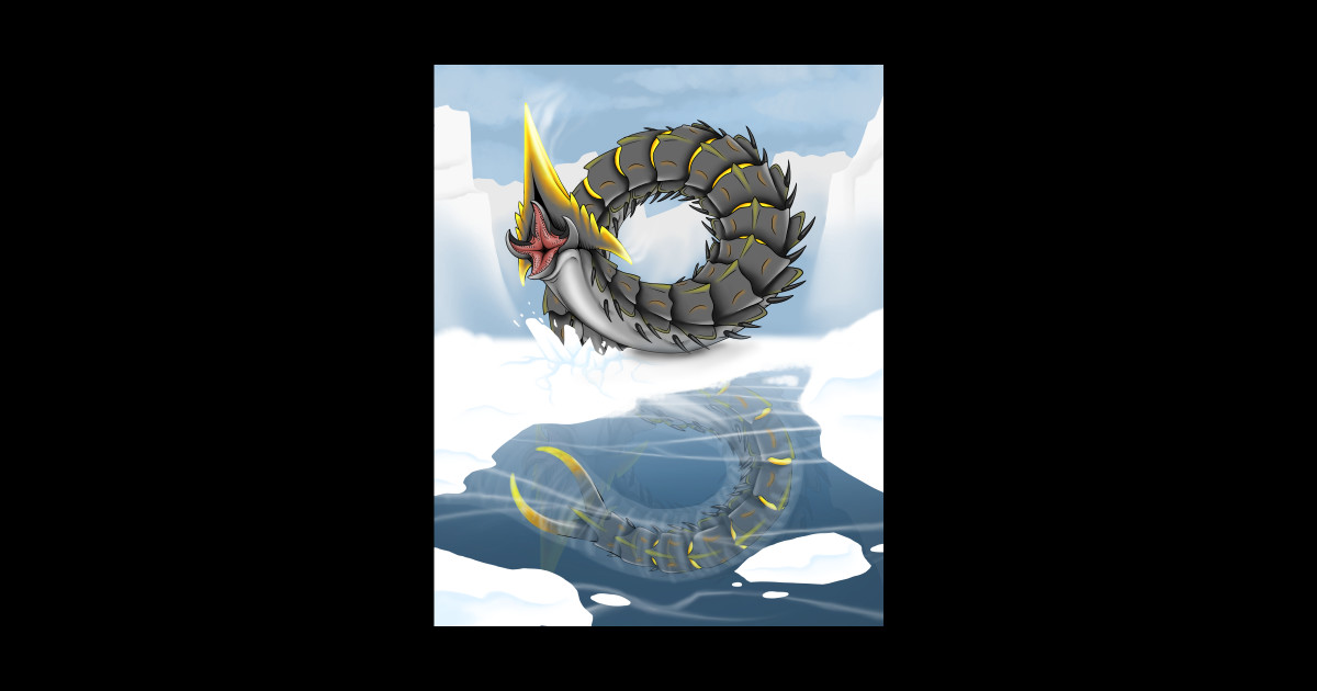 Ice Worm with background - Ice Worm - Posters and Art Prints | TeePublic