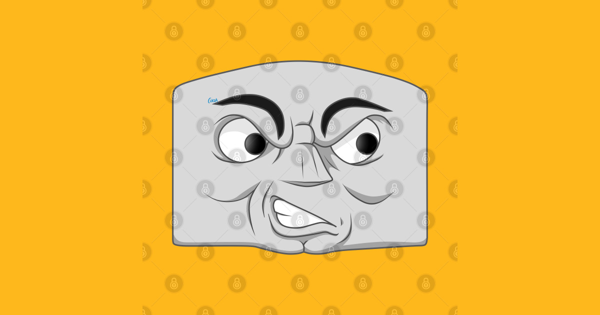 Diesel 10 angry face - Thomas And Friends - T-Shirt | TeePublic