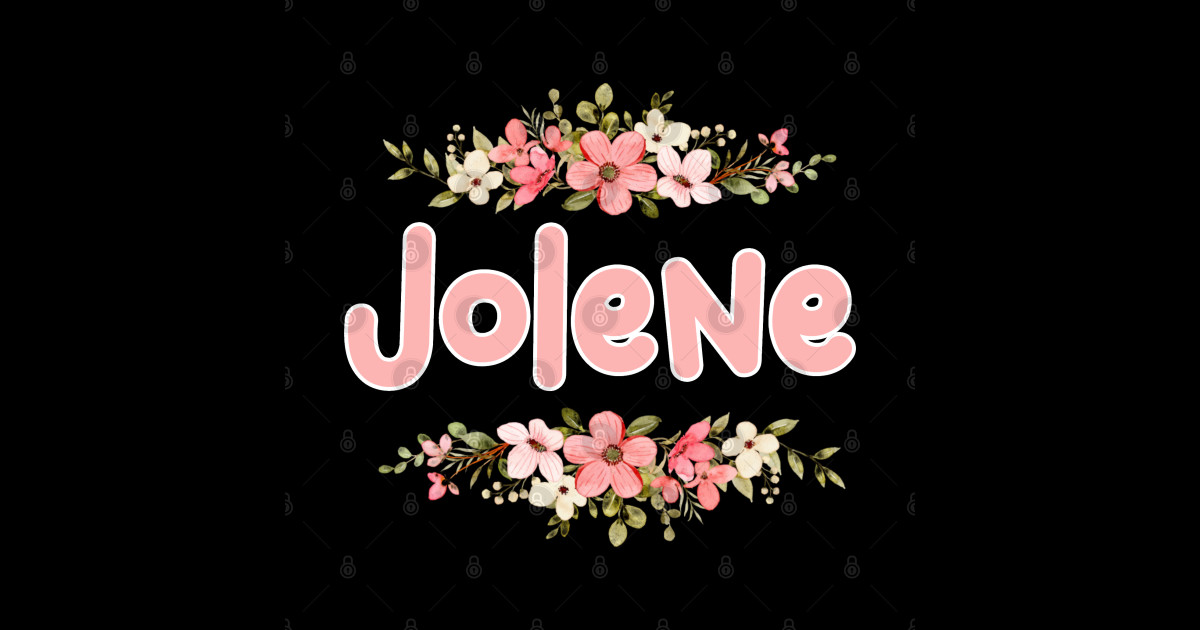 Flower Border Jolene Name Label - Flower Border Jolene Name Label ...