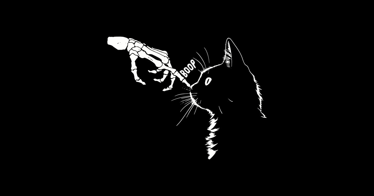 Kamala Harris Cat Black Lover Skeleton Hand Boop Funny, - Kamala Harris ...