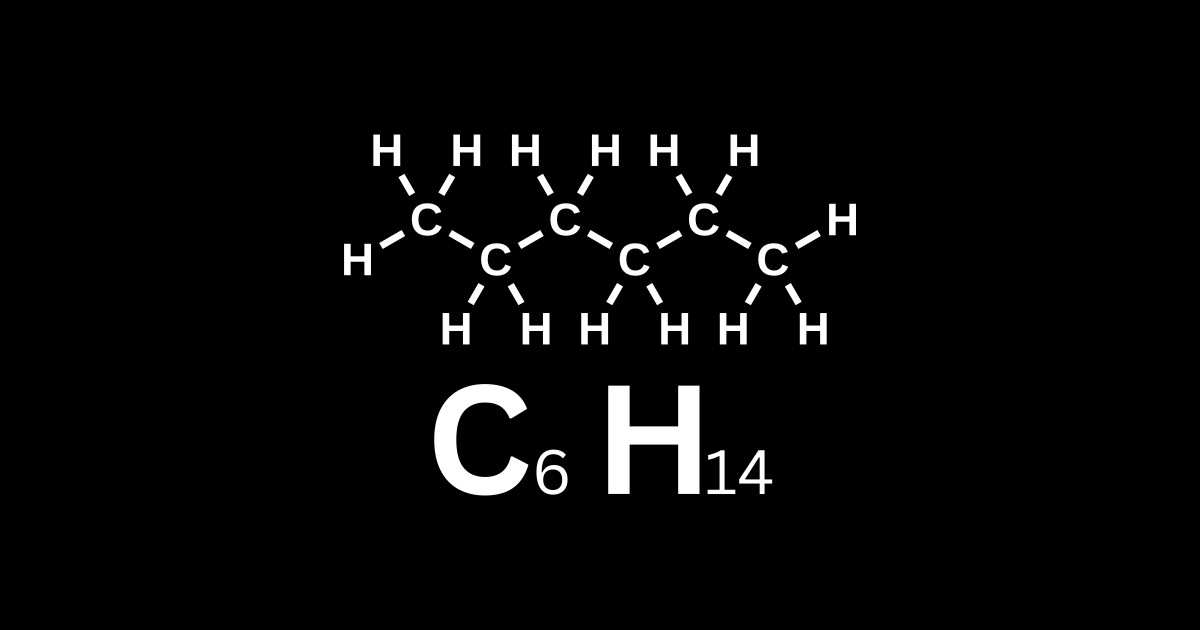 Hexane chemical formula - Chemical Formula - Sticker | TeePublic