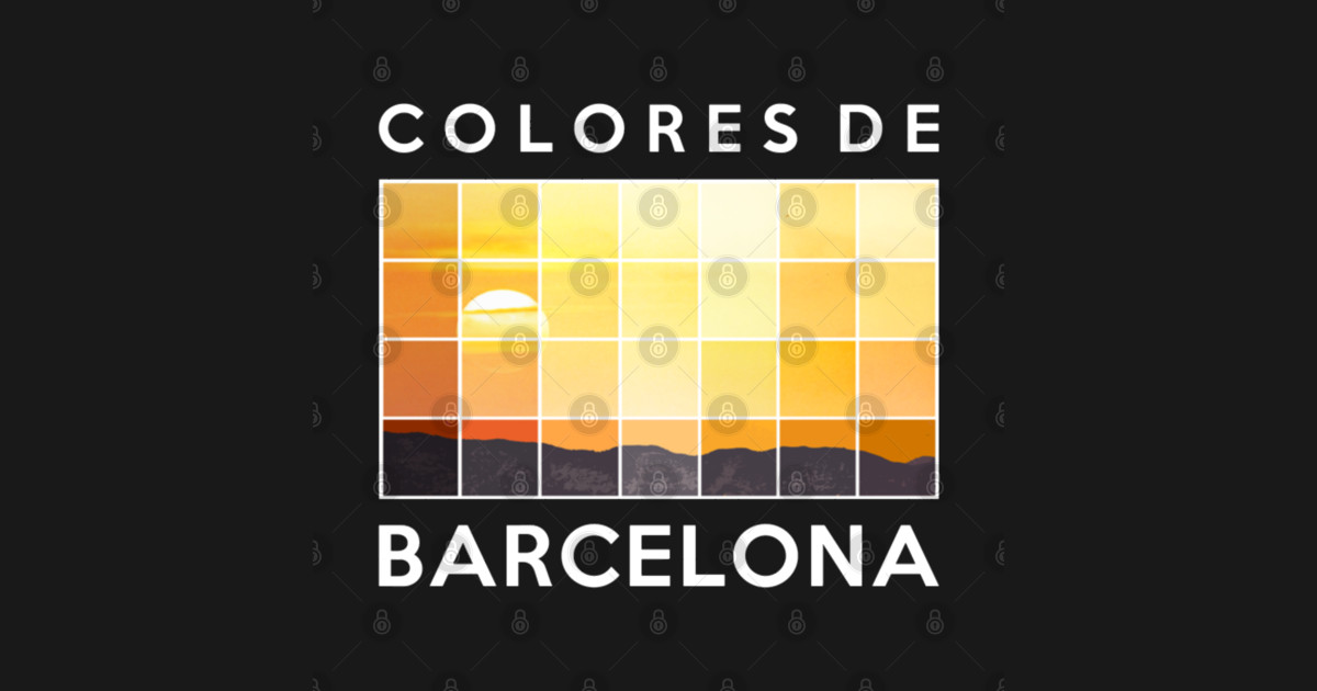 Barcelona Spain Sunset Color Palette - Barcelona Spain Sunset Color ...