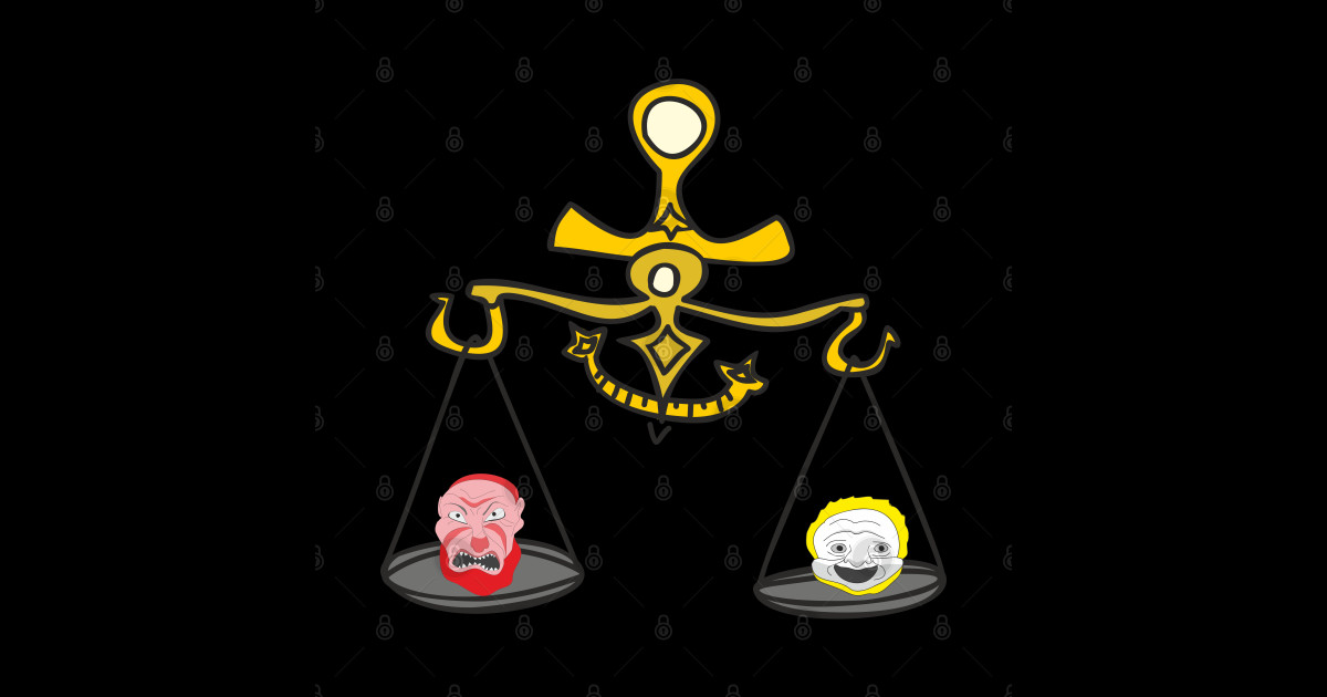 Scales of good and evil - Scales - Magnet | TeePublic