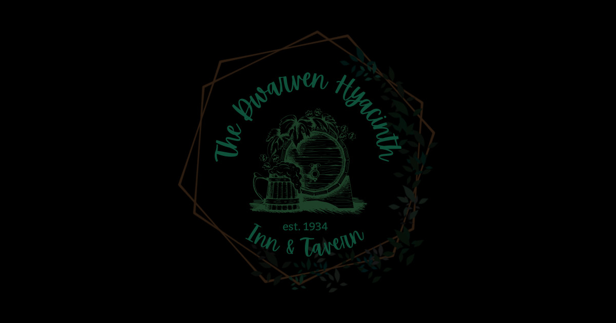 Dwarven Hyacinth Inn & Tavern - Fantasy Art - Sticker | TeePublic