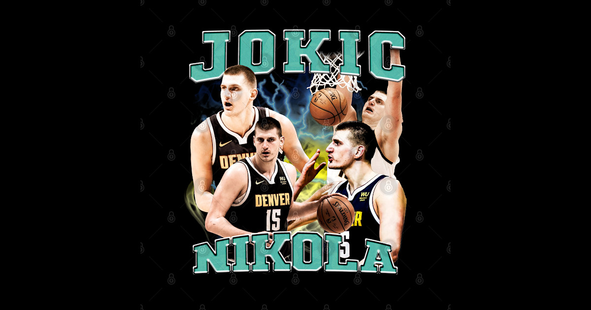 Nikola Jokic Retro Collage - Nikola Jokic - Sticker | TeePublic