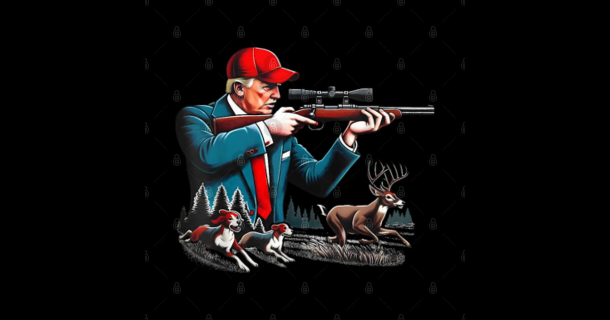 Trump Deer Hunting Donald Trump Old School Camouflage - Trump Deer ...