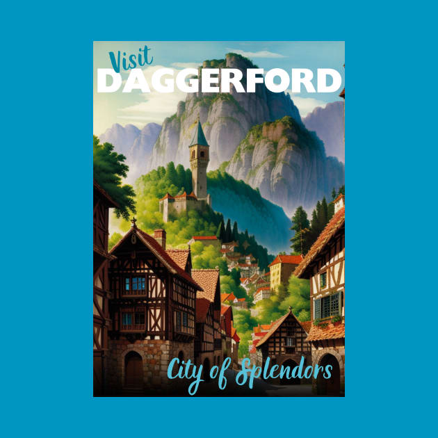 Daggerford Tourism Poster - Sword Coast Faerun D&D Art - Dungeons And ...