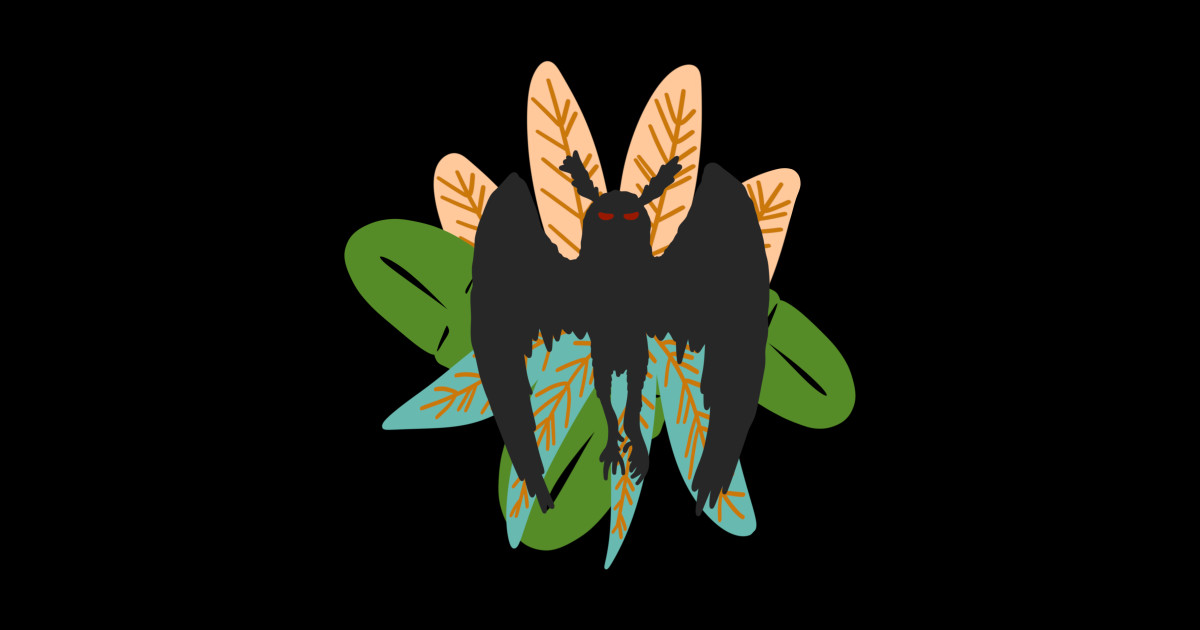 Tropical Mothman Pattern - Mothman - Sticker | TeePublic