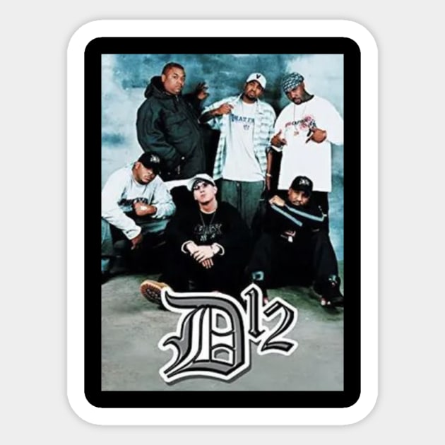 D12 MERCH VTG - D12 Merch Vtg - Sticker | TeePublic