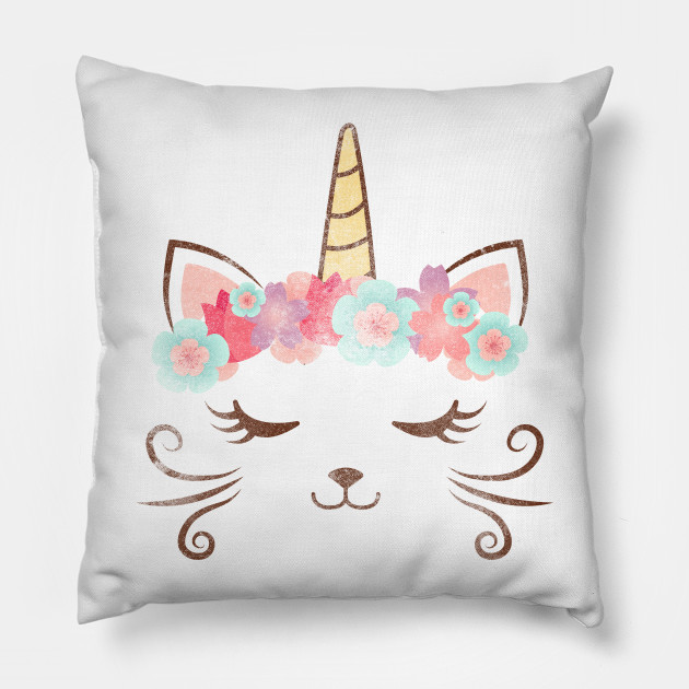 vintage Kawaii unicat, kitty kat, unicorn, flower crown, cute cat, cat ...
