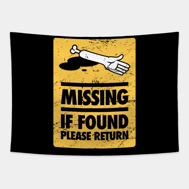 Funny Amputated Missing Arm Amputee Gift - Arm Amputee - Tapestry ...