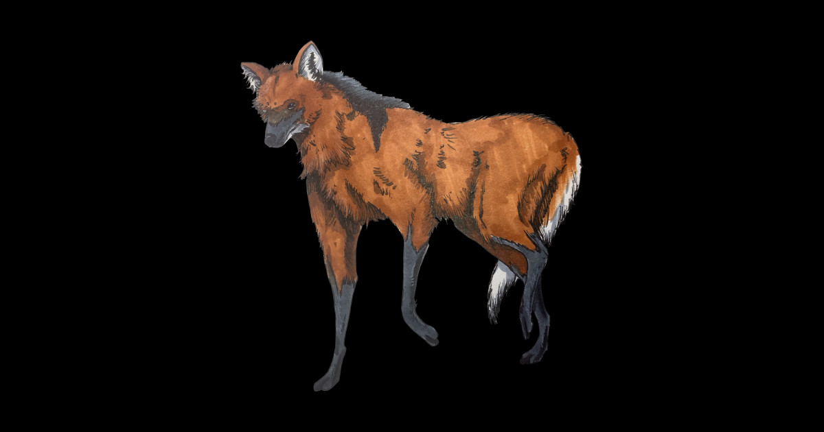 Maned Wolf - Maned Wolf - Sticker | TeePublic