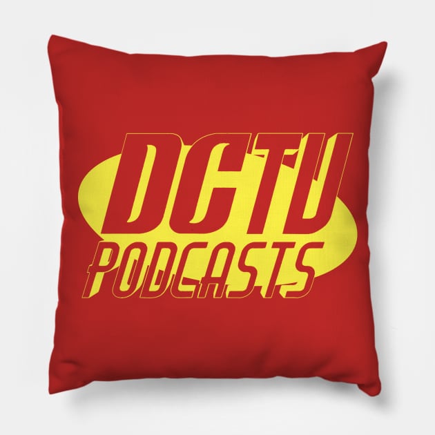 DCTV Logo - Monochrome - Dc Tv Podcast - Pillow | TeePublic