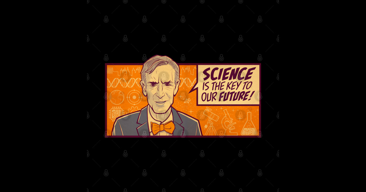Science Guy Nye Quote Shirt "Science Is the Key to our Future" Nerdy ...