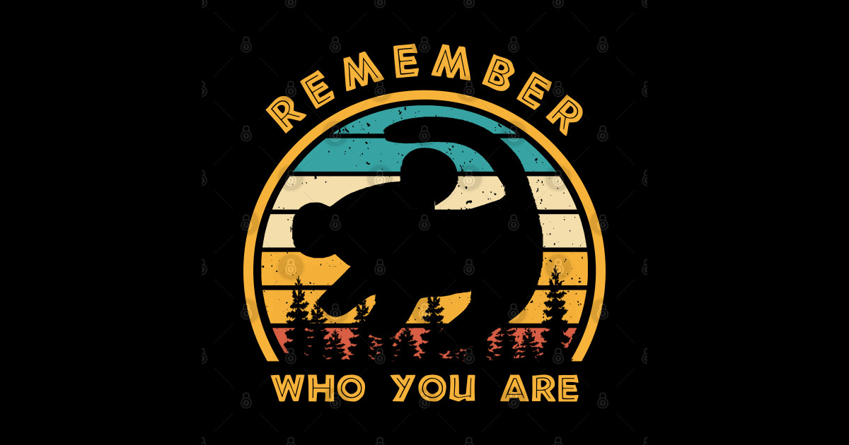 Remember Who You Are Vintage Lion - Lion King Simba - Sticker | TeePublic