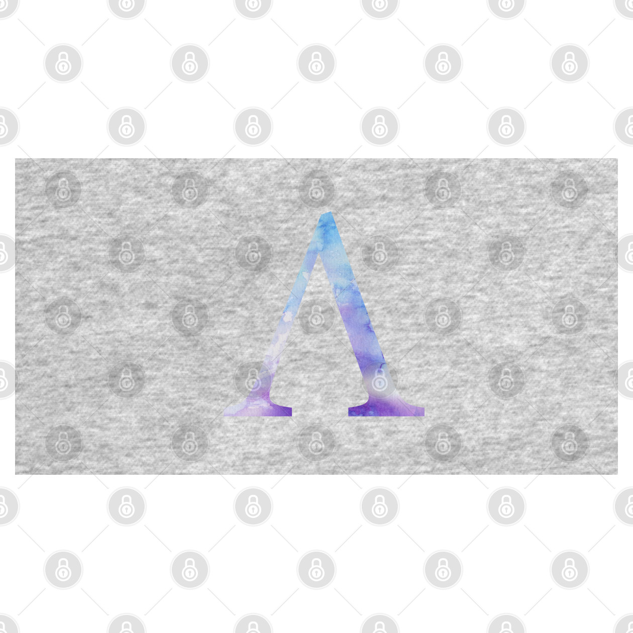 Blue Lambda Watercolor Letter - Watercolor - T-Shirt | TeePublic