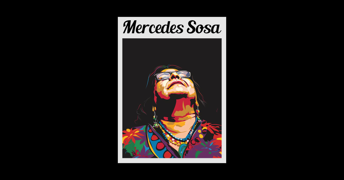 MERCEDES SOSA MUSICIAN - Mercedes Sosa Musician - Sticker | TeePublic