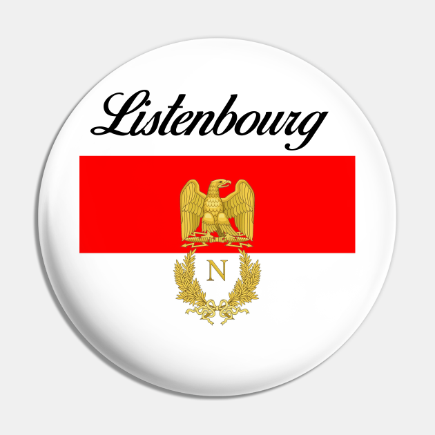 Listenbourg Flag - Listenbourg - Pin | TeePublic