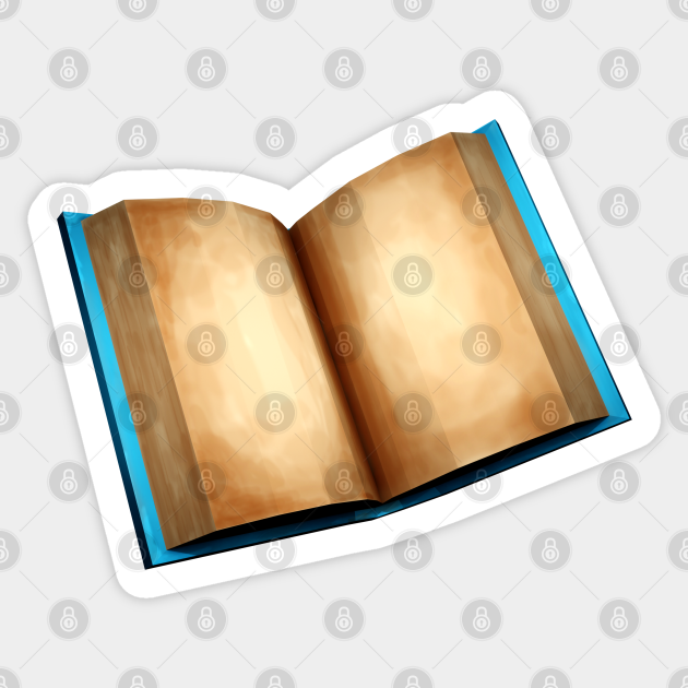 Handpainted 3D book - Book Lover - Sticker | TeePublic