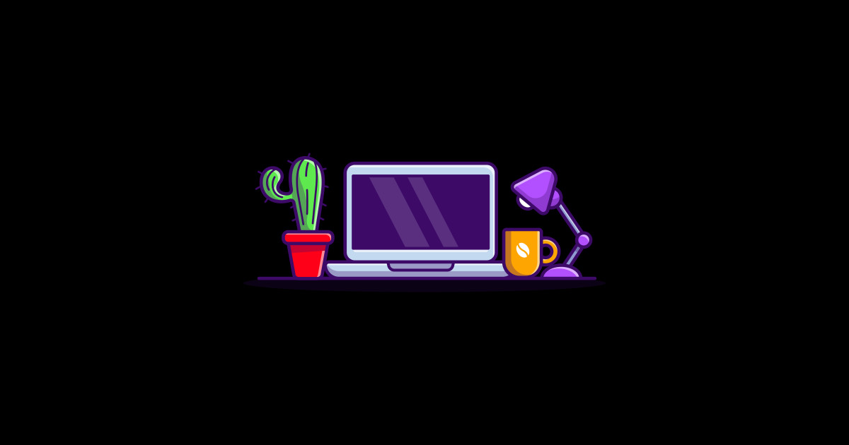 Workspace Cartoon Illustration - Workspace Cartoon Illustration ...