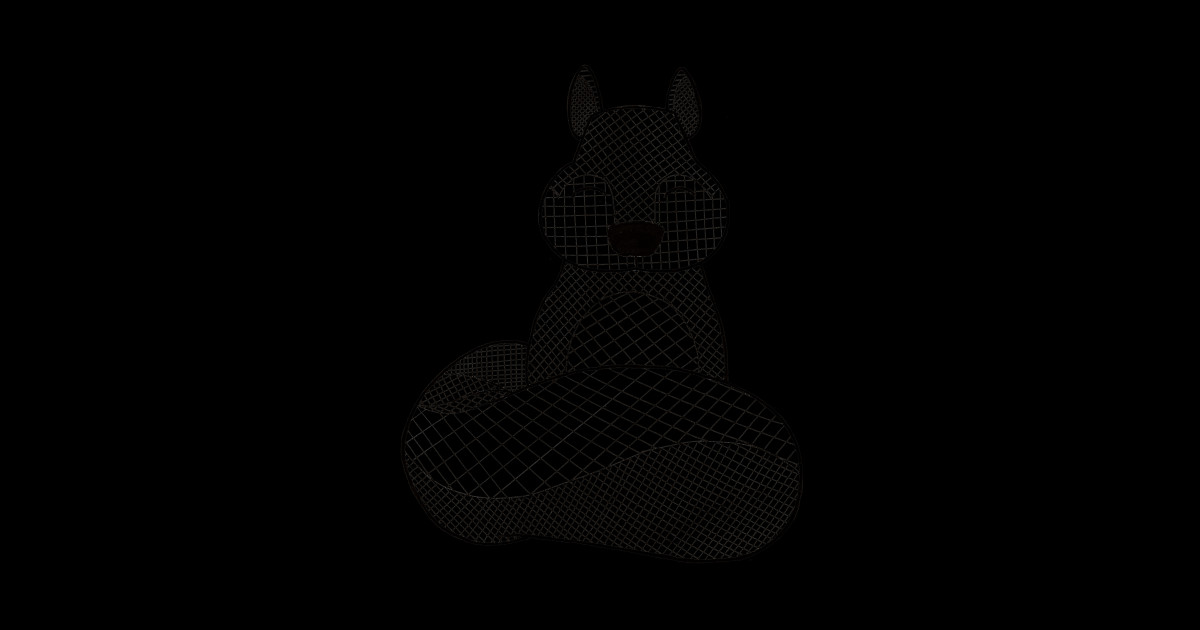 The squirrel - look at that fluffy tail! - Squirrel - Sticker | TeePublic