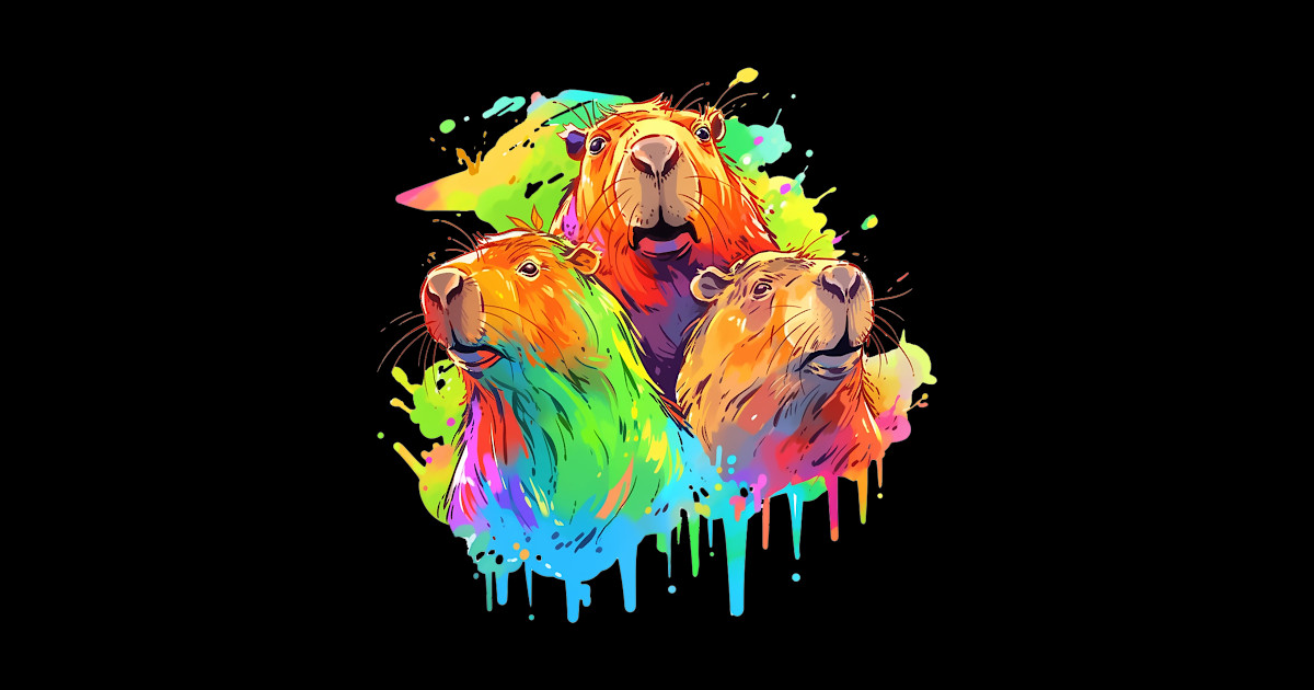 capybaras - Capybara - Sticker | TeePublic