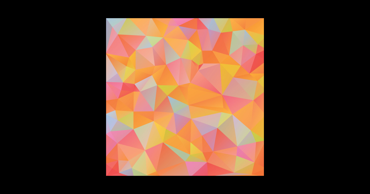 Pastel Polygons Dark - Geo - Sticker | TeePublic