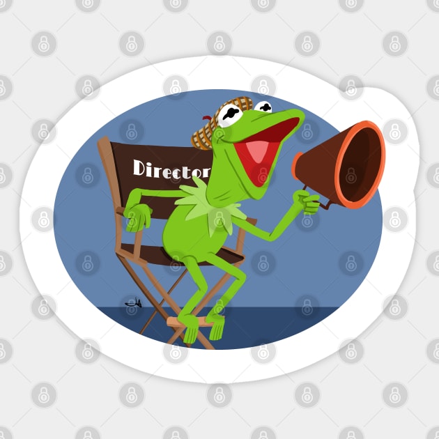 Kermit the Frog - Director - The Muppet Movie - Sticker | TeePublic