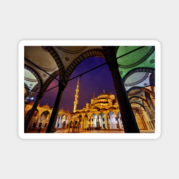 The Blue Mosque - Istanbul - Magnet | TeePublic