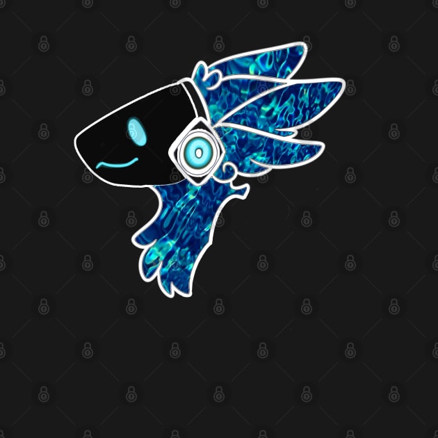 Protogen Fursuit furry fursona head Blue pattern - Protogen - T-Shirt ...