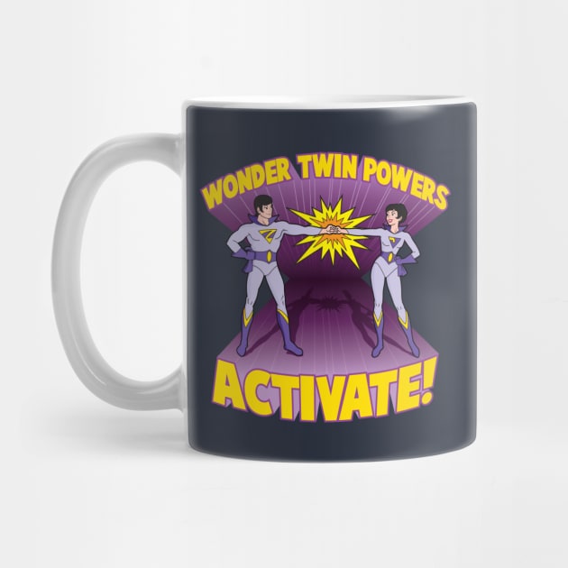 Wonder Twin Powers Activate! - Wonder Twins - Mug | TeePublic