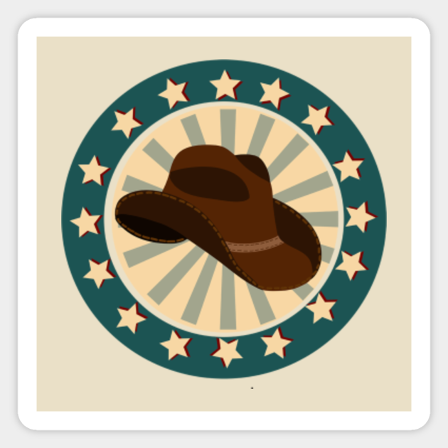 Cowboy hat - Cowboy - Sticker | TeePublic