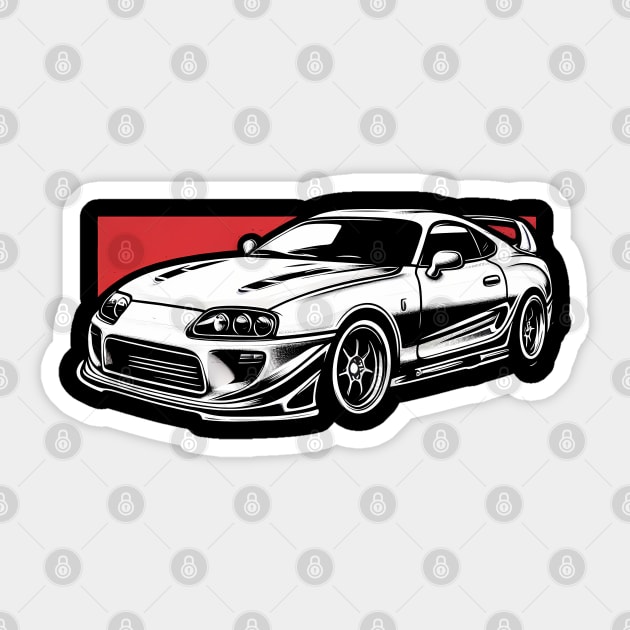 Toyota Supra mk4 - Toyota Supra Mk4 - Sticker | TeePublic