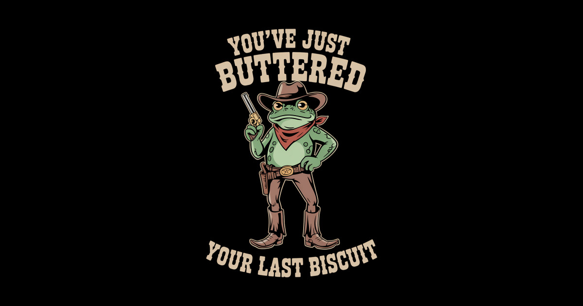 Frog Cowboy Funny Meme - Frog Cowboy - Sticker | TeePublic