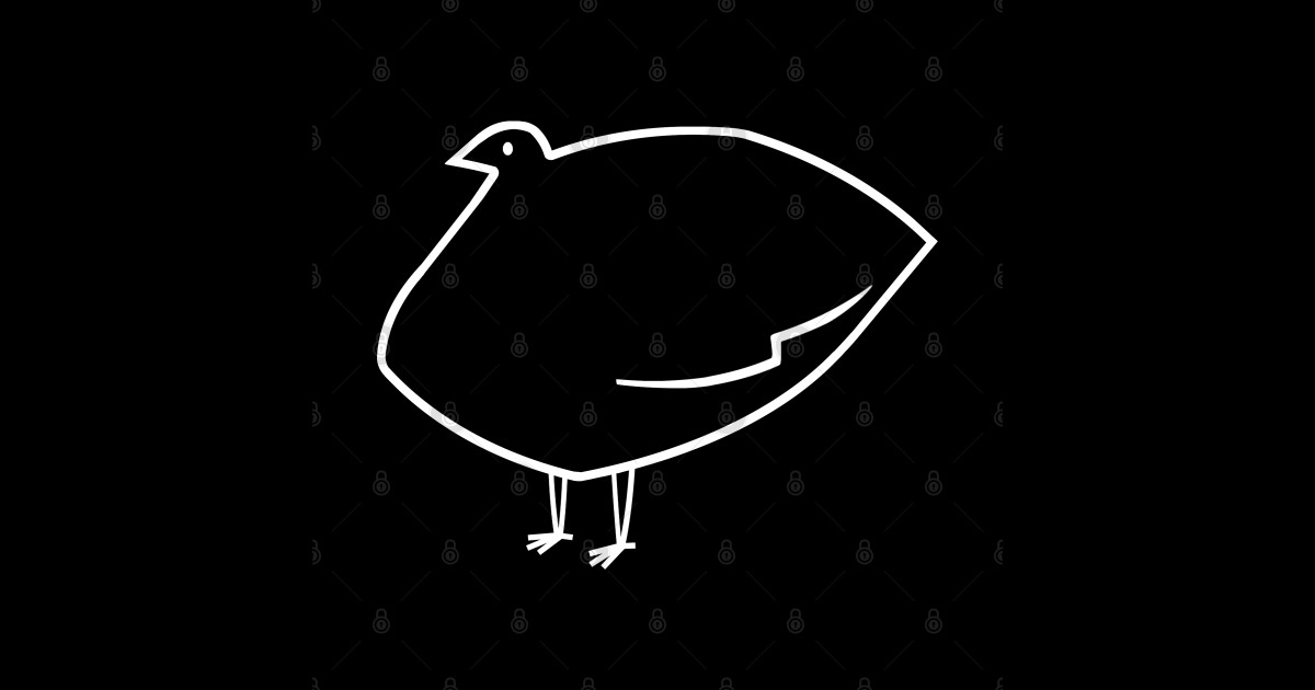 Chonk Birb (fat bird) - Bird - Sticker | TeePublic
