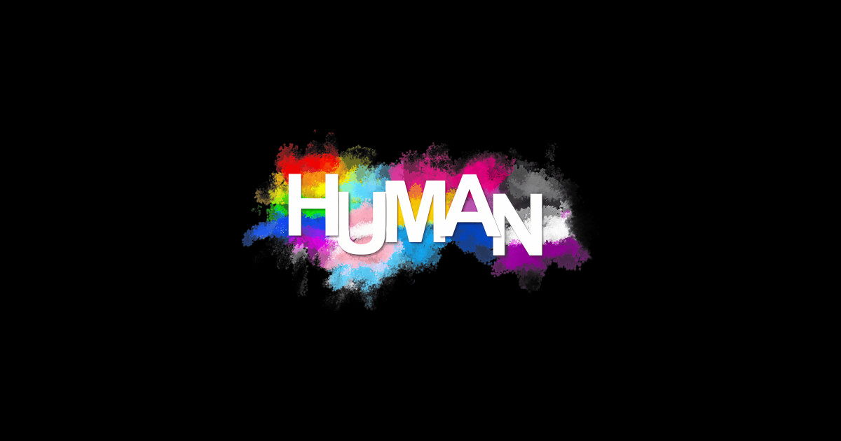 Unique Hand Drawn HUMAN Flags Paint Gay Pride Flag Queer - Gay Pride ...