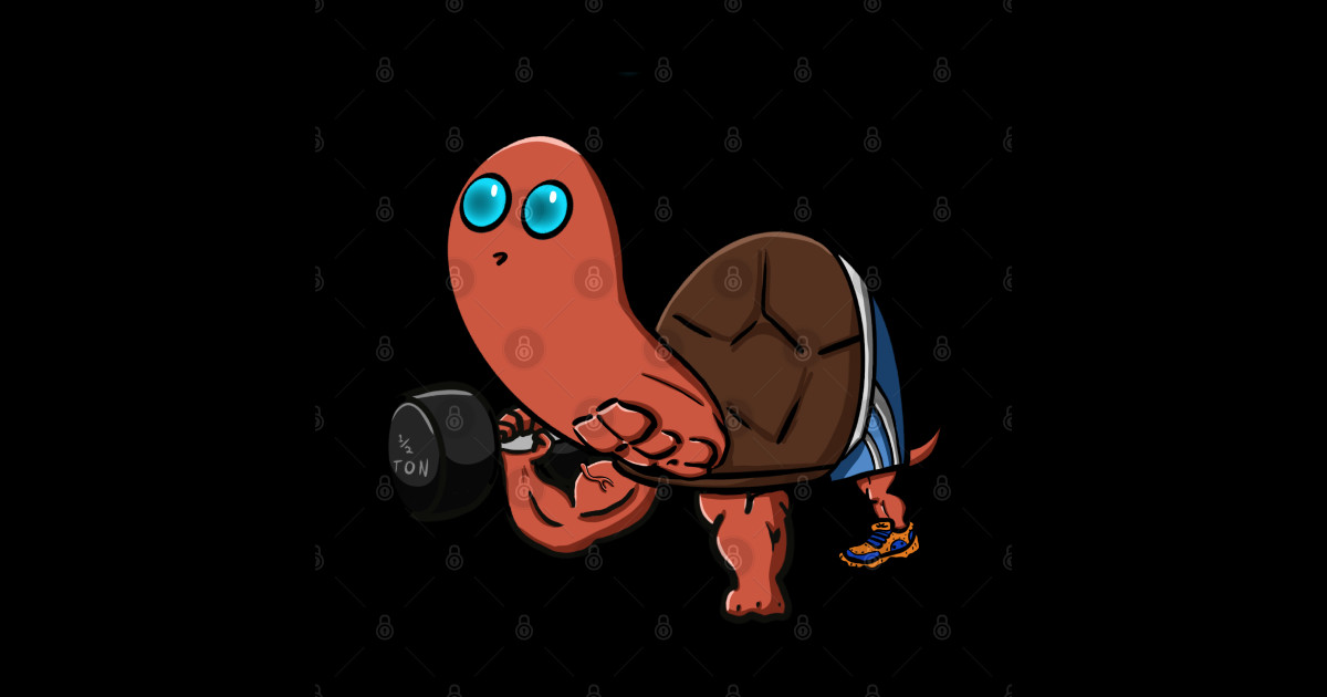 Turtle #21 Bodybuilder - Turtlzteez - Sticker | TeePublic