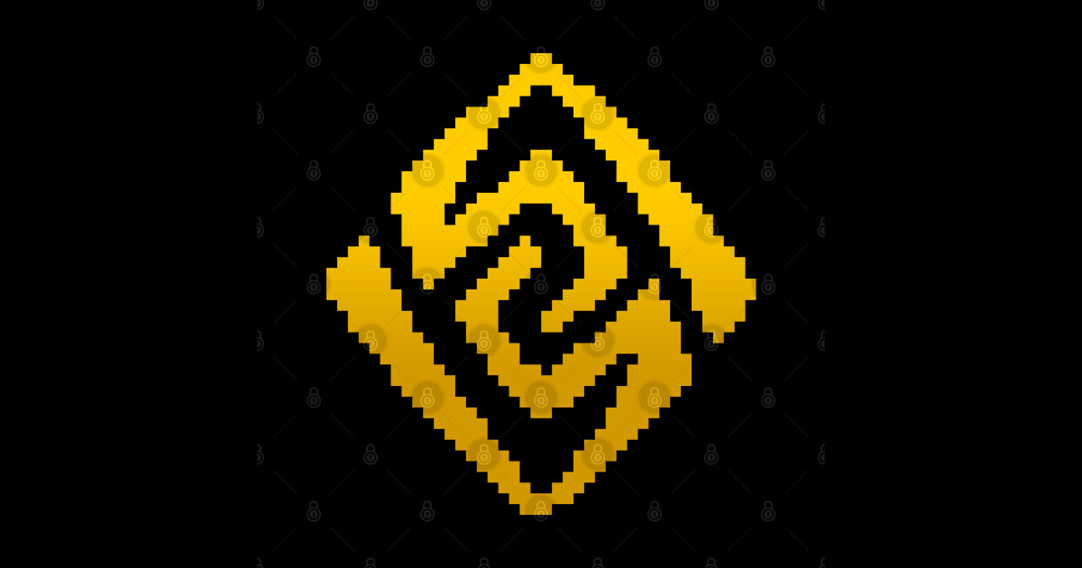 Geo Elements Genshin Impact Pixel Art - Genshin Impact - Sticker ...