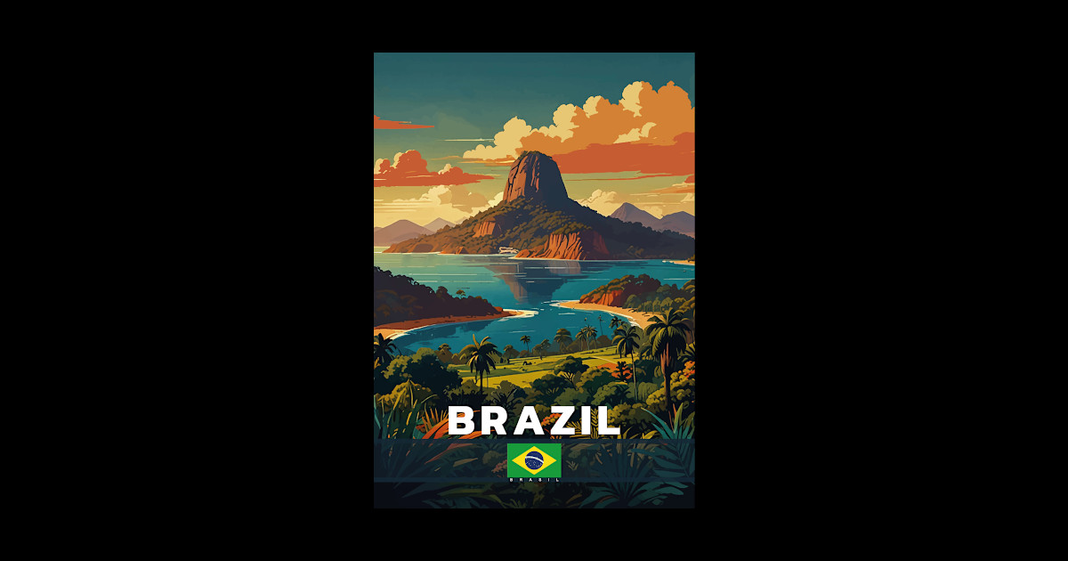 Brazil Travel - Brazil - Sticker | TeePublic