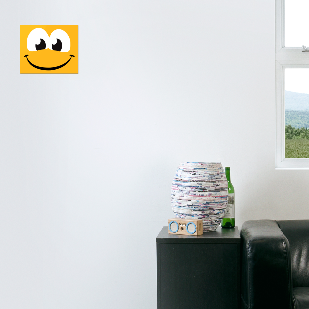 Cute Toon Eyes Smiley Face - Smiling Face - Posters and Art Prints ...