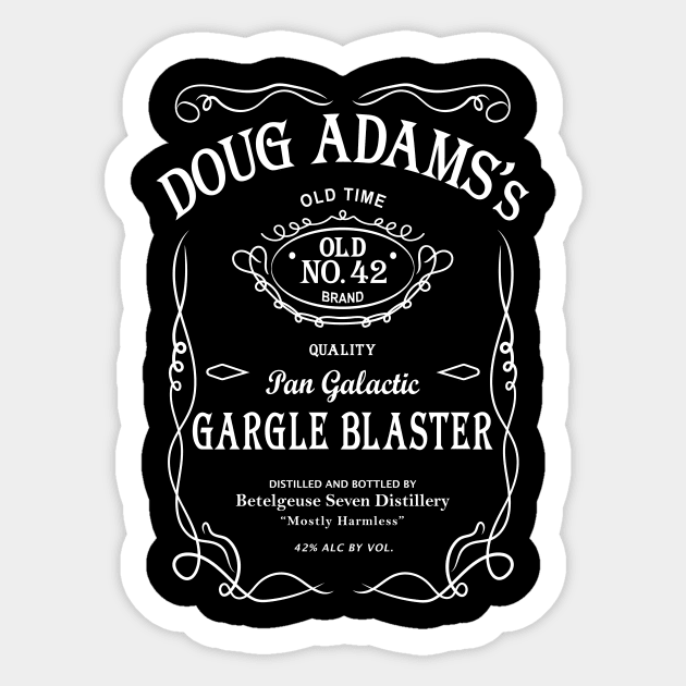 No. 42 - Hitchhikers Guide To The Galaxy - Sticker | TeePublic