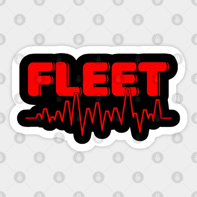 Fleet graph - Fleet - Sticker | TeePublic