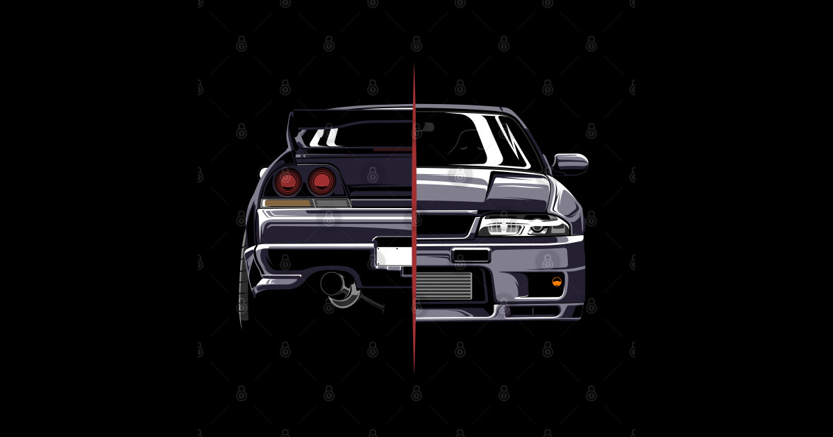 GT-R r33 - Nissan Skyline Gtr R33 - Posters and Art Prints | TeePublic