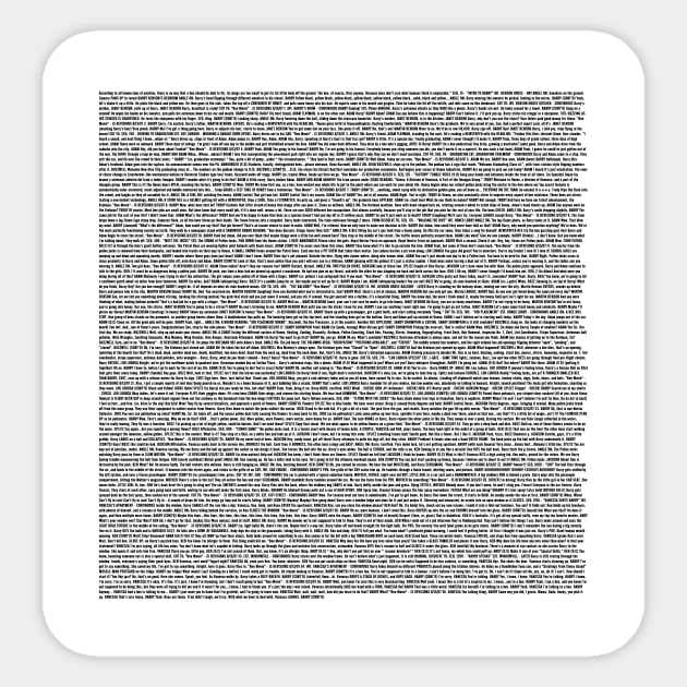 Bee Movie Script - Meme - Sticker | TeePublic