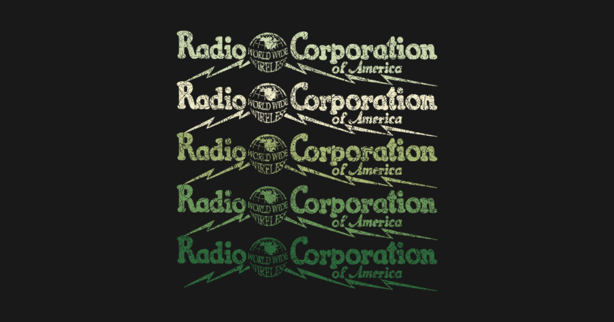 Vintage Radio Coorp of America - Record Label - T-Shirt | TeePublic