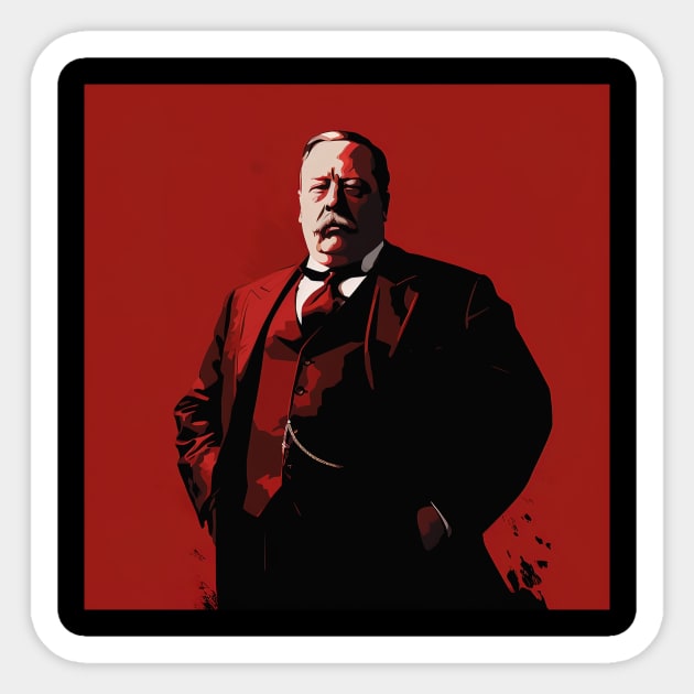 William Howard Taft - Art Nouveau - Sticker | TeePublic