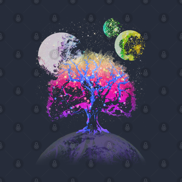 Space Tree of Life - Space - T-Shirt | TeePublic