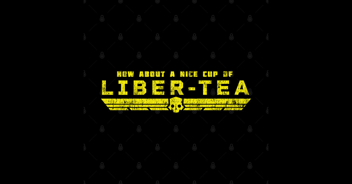 Liber-Tea - Logo Vintage - Helldivers - Sticker | TeePublic