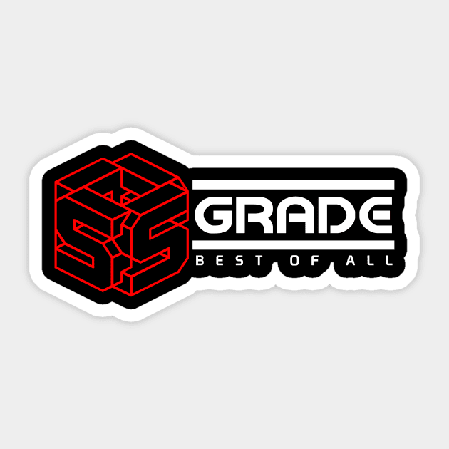 S Grade - Text - Sticker | TeePublic