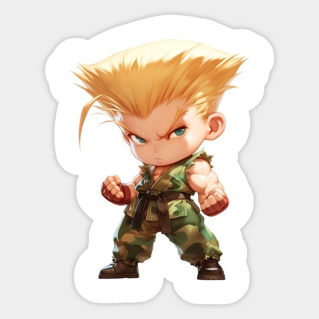 Guile Street Fighter - Guile - Sticker | TeePublic